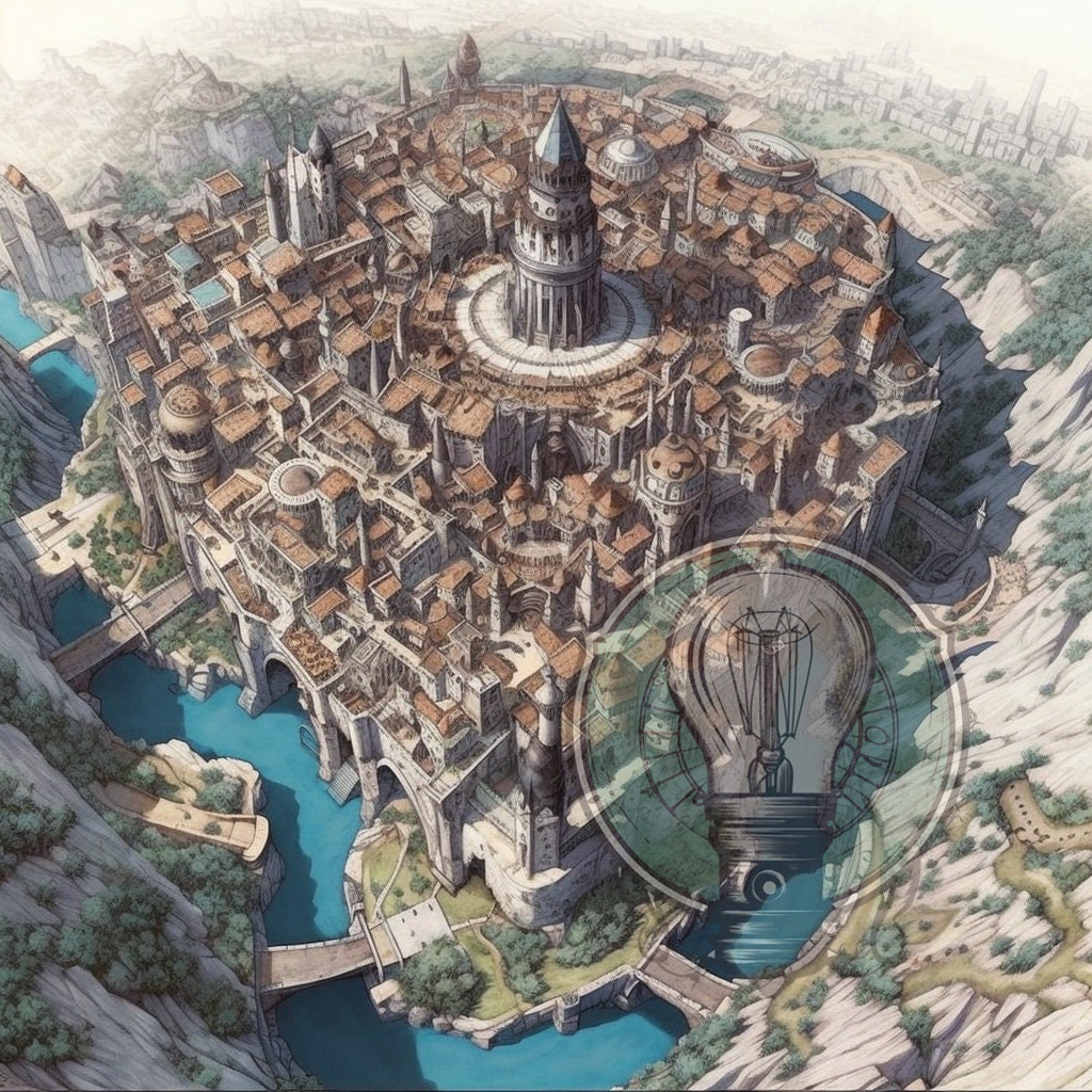 Extensive Collection of 100+ Dungeons and Dragons City Maps — Inked ...