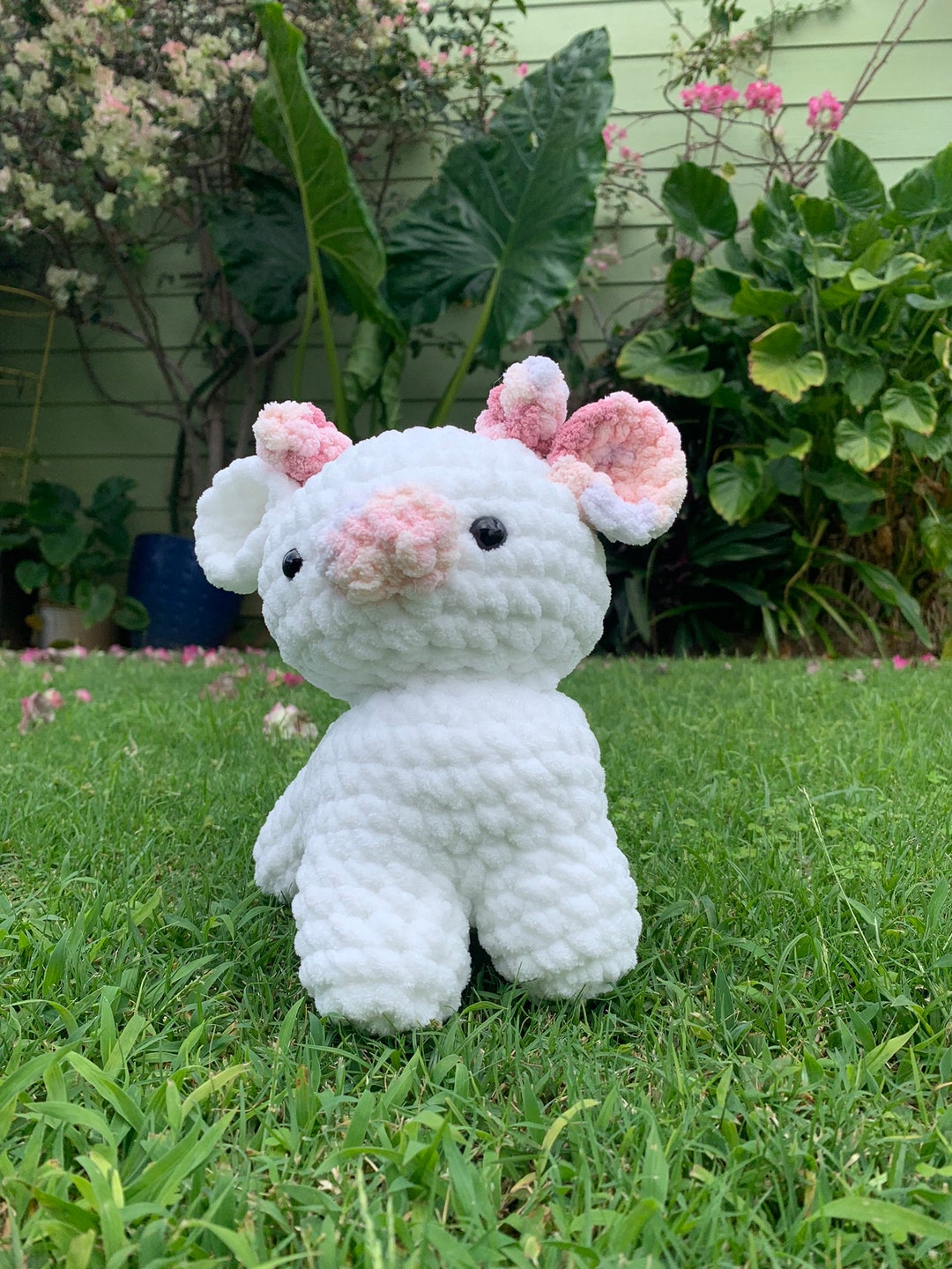 Crochet Cute Baby Pink Cow, Amigurumi. Customize Colors - Etsy