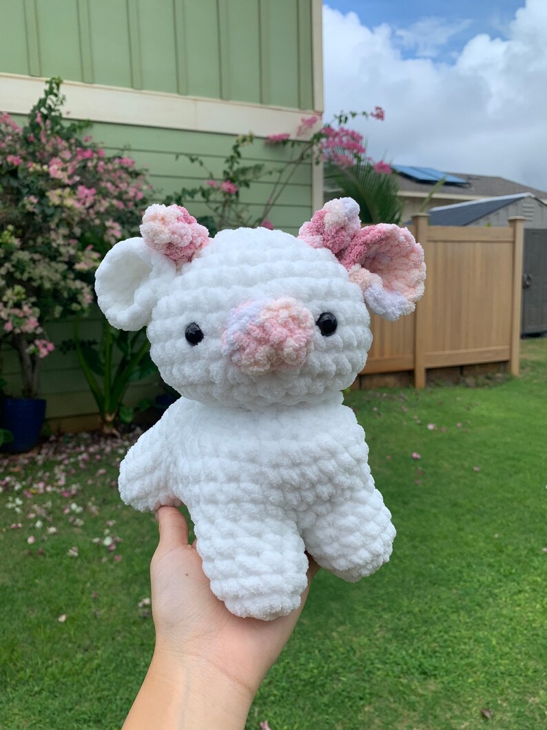 Crochet Cute Baby Pink Cow Amigurumi. - Etsy