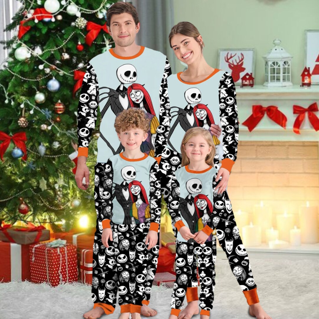 Jack Skelliington et Sally Halloween Matching Family Pyjamas - Etsy France
