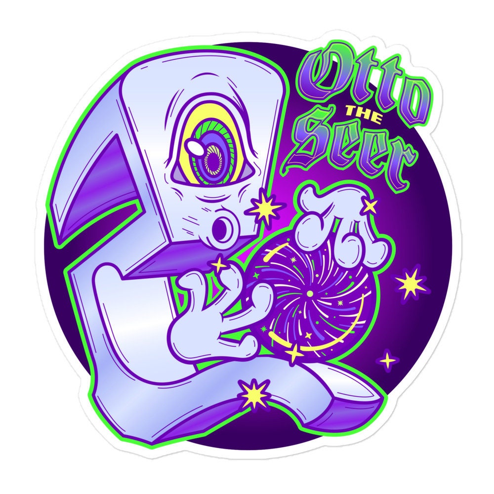 Otto the Seer Custom Bubble-free Stickers Design mystical - Etsy