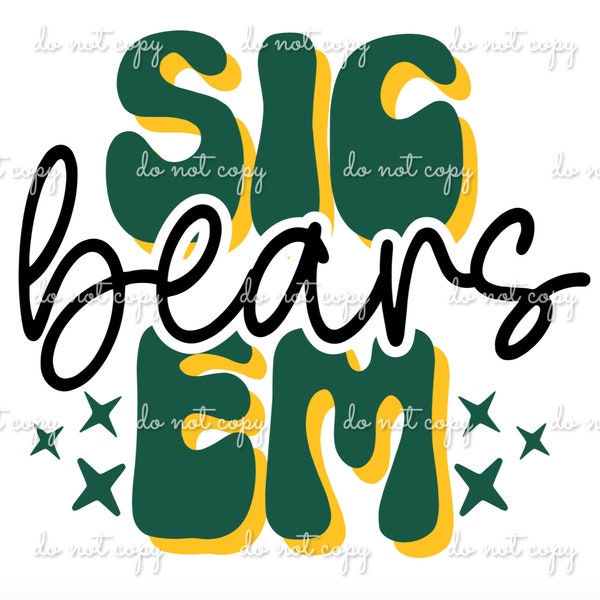 Sic Em - Etsy