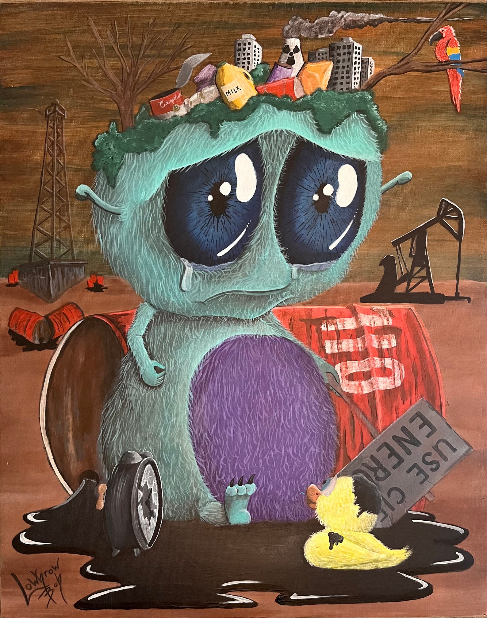 Surrealism Lowbrow Style Wall Art Prints From Original Acrylic Painting ...