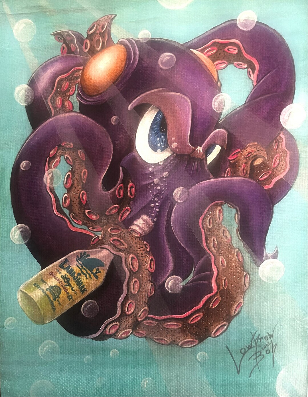 Surrealism Lowbrow Style Wall Art Prints From Original Acrylic Painting ...