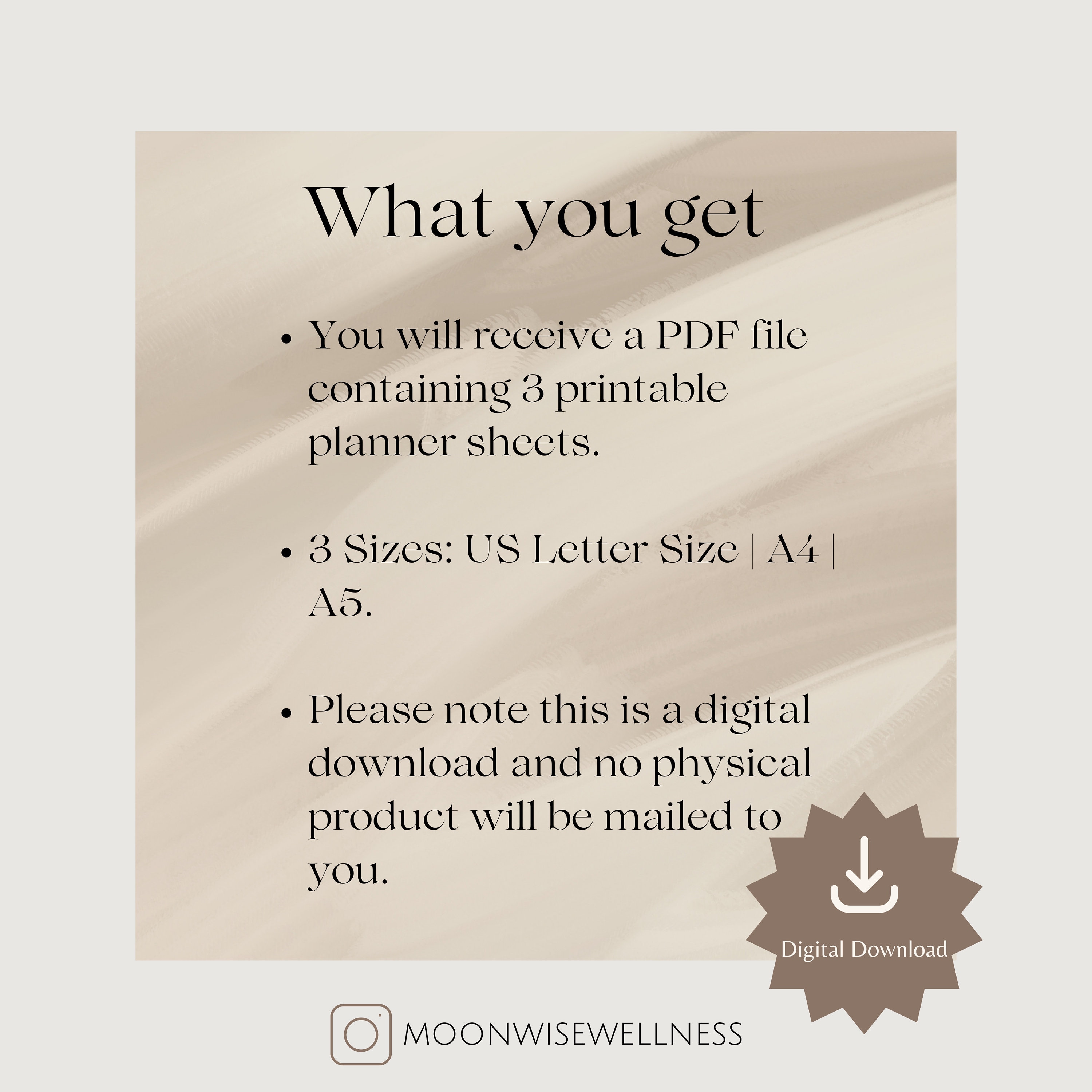 Daily Wellness Planner Printable Planner Meditation Dream Journal ...
