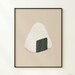 Minimalist Onigiri Wall Art Printable Sushi Wall Art Rice Ball Art ...
