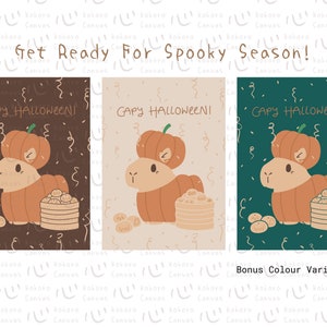 Capybara Card Bundle Digital Download Capybara Birthday Card Capybara ...