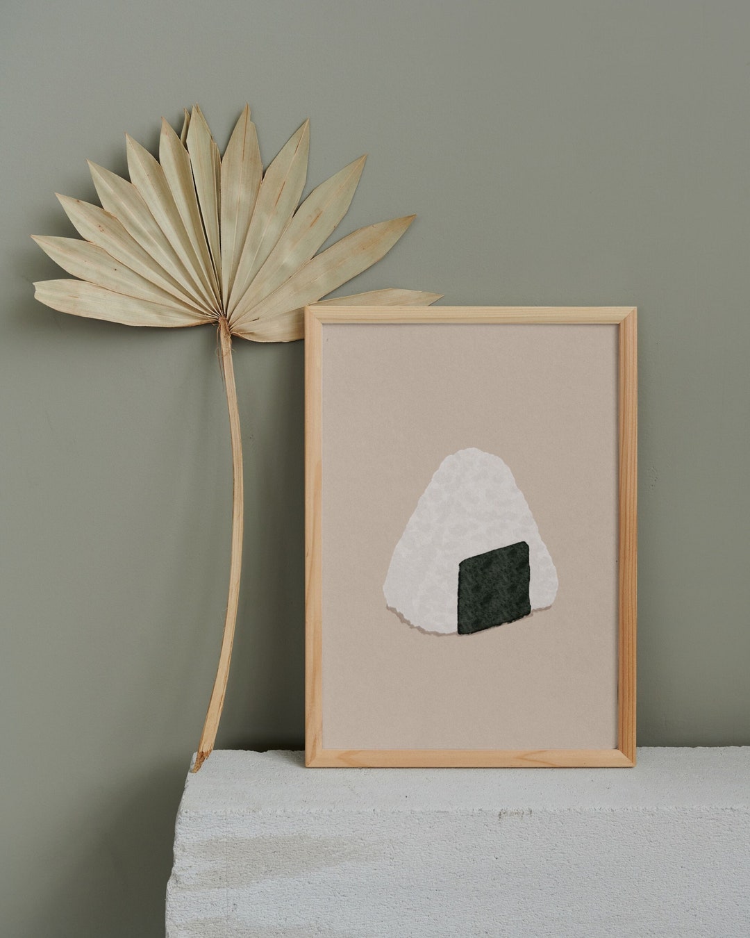 Minimalist Onigiri Wall Art Printable Sushi Wall Art Rice Ball Art ...