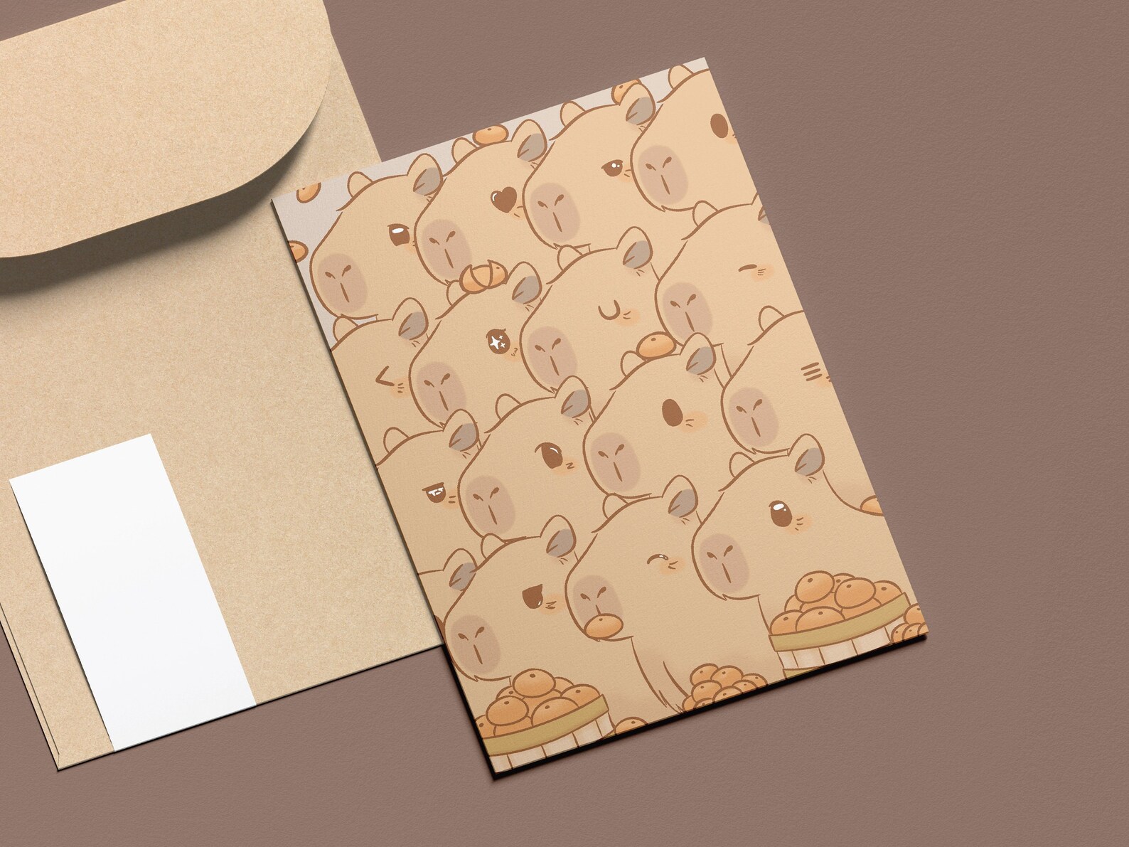 Gang Capybara Card Digital Download Capybara Birthday Card Greeting ...