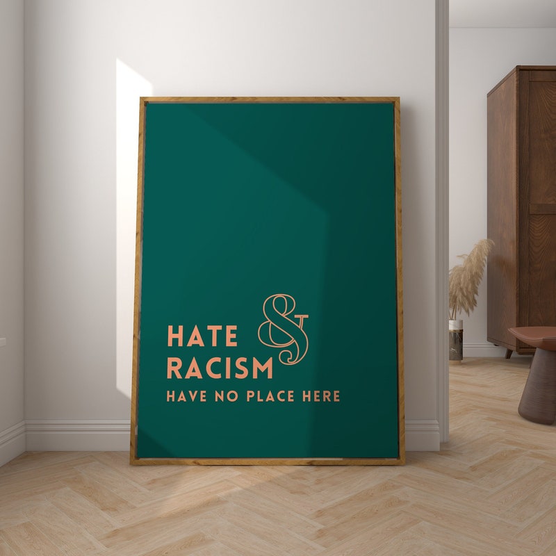 Anti Racism Posters - Etsy UK
