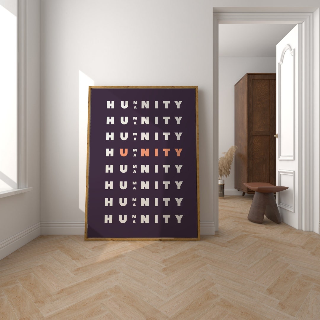 Dark Humanity Art Gallery Wall Print Home Art for Kitchen, Living Room ...