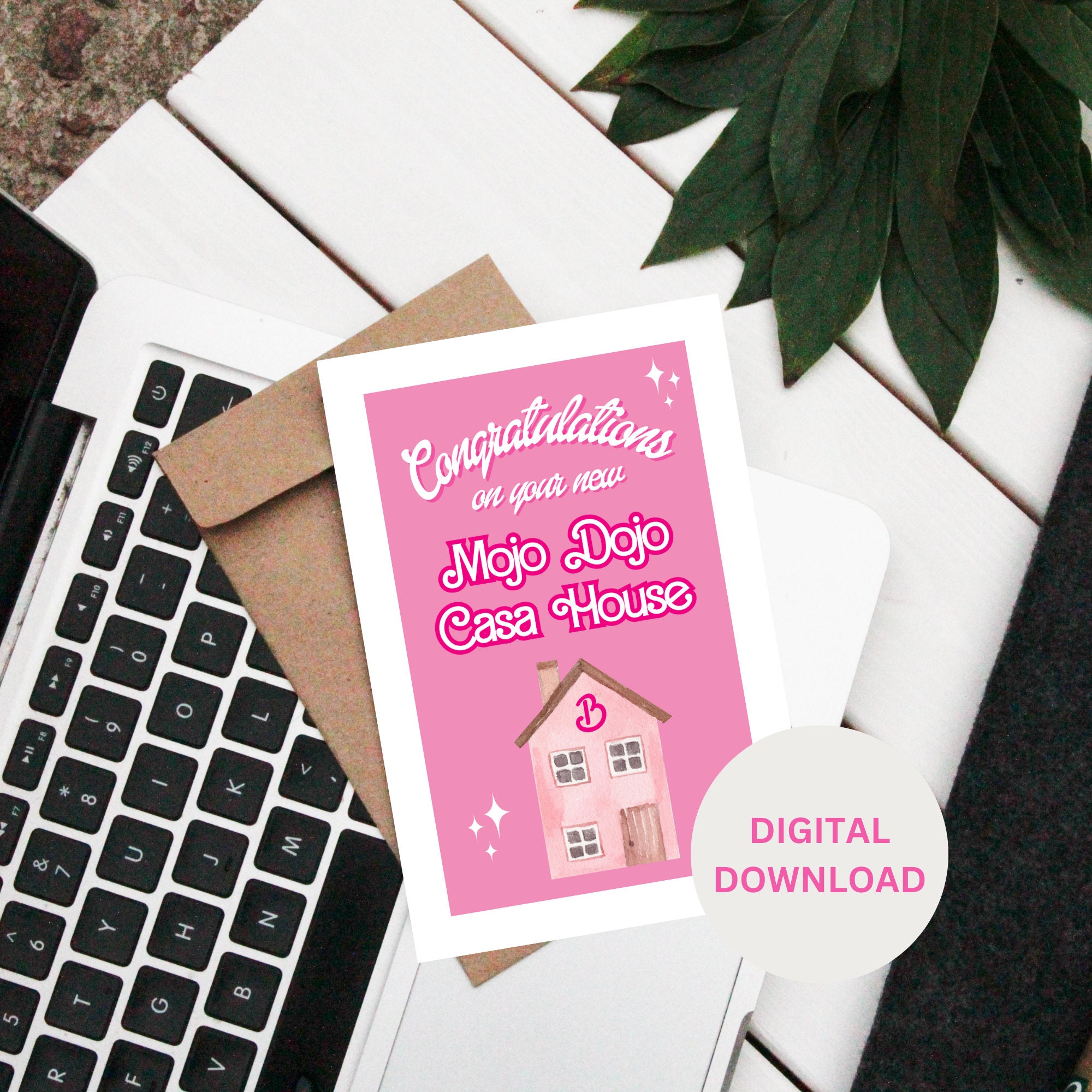 Congratulations New House Barbie Card, Digital Download, Greetings ...