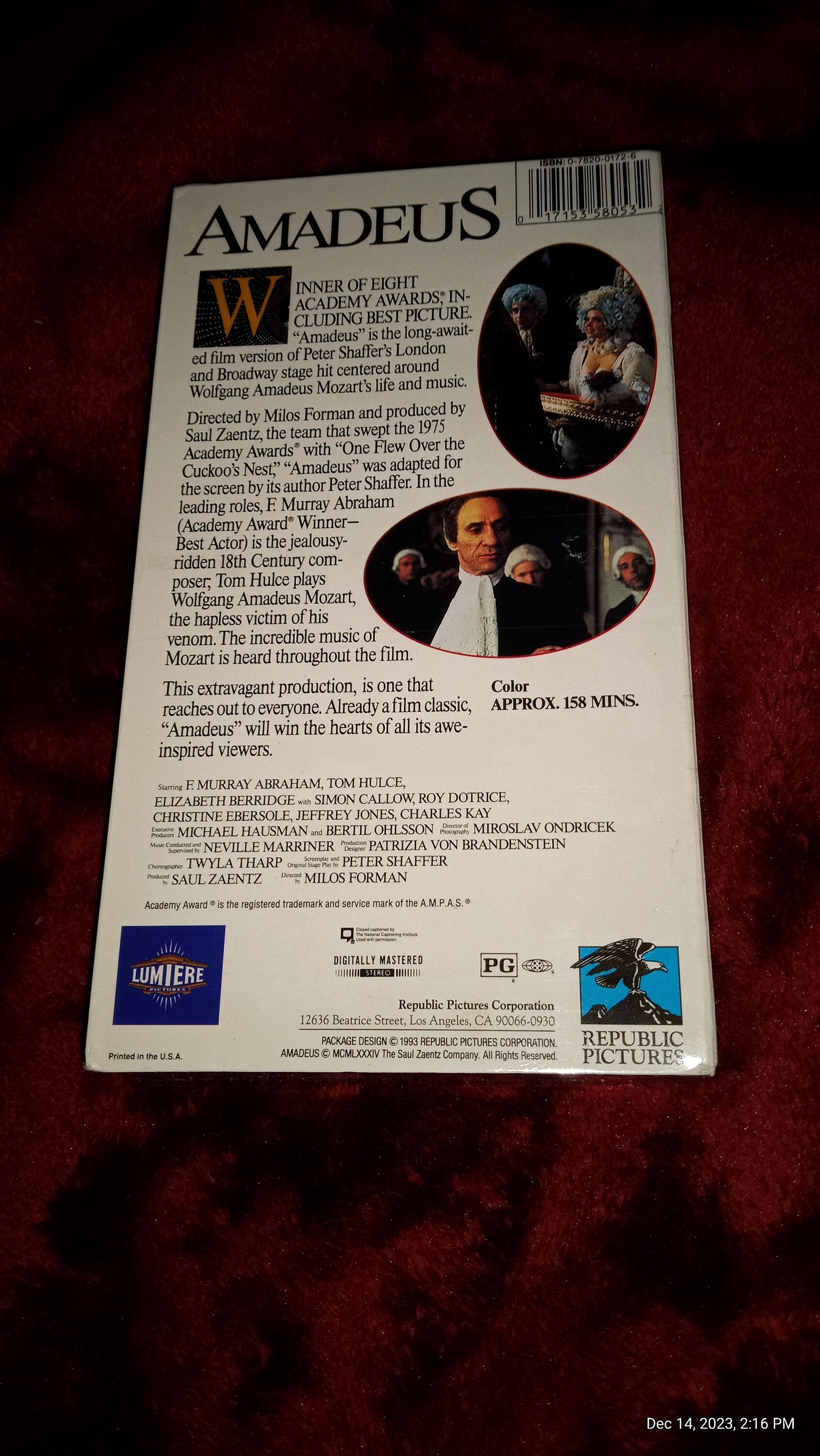 Amadeus VHS Sealed Vhs - Etsy