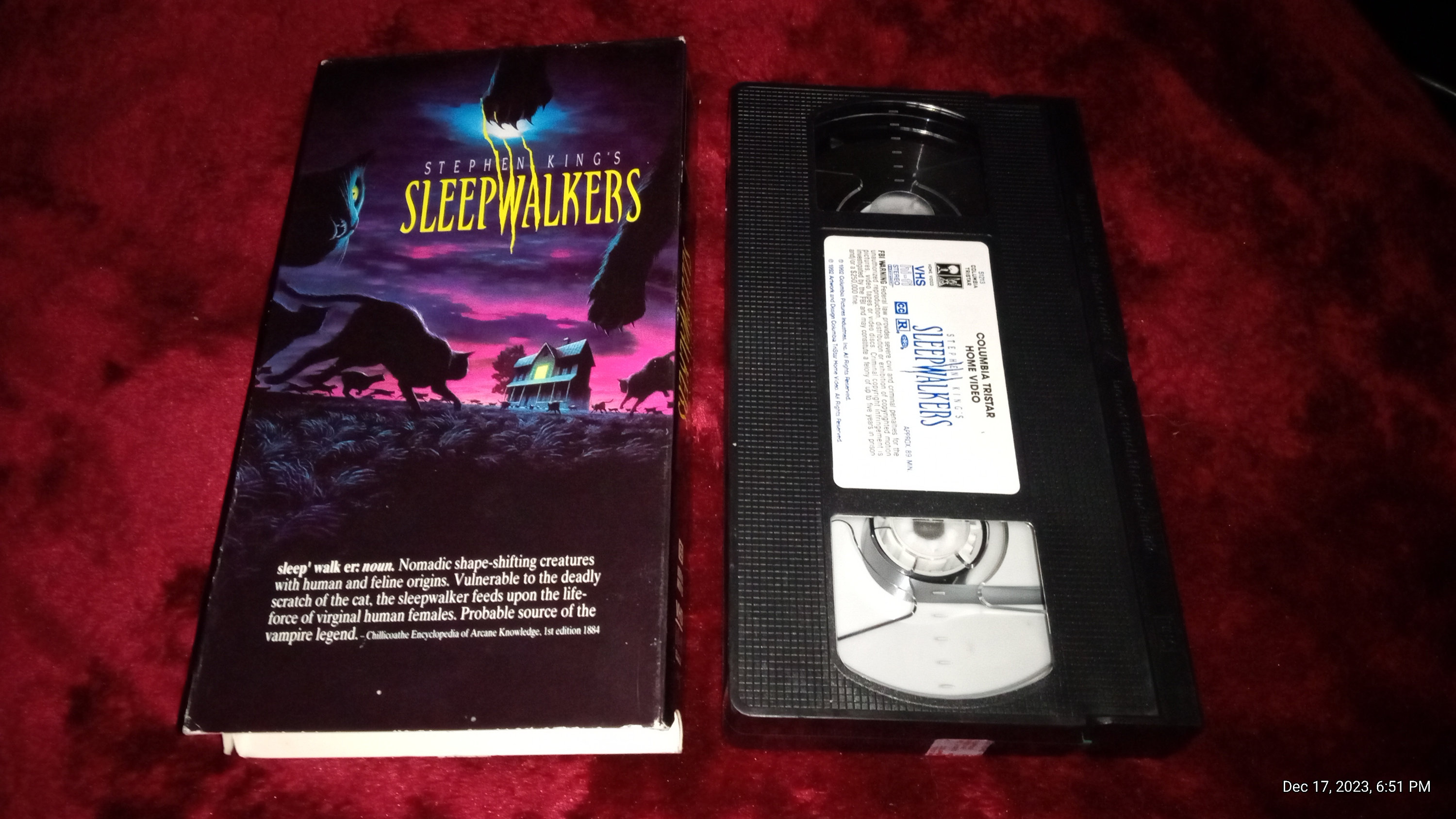 Sleepwalkers VHS Horror Vhs - Etsy