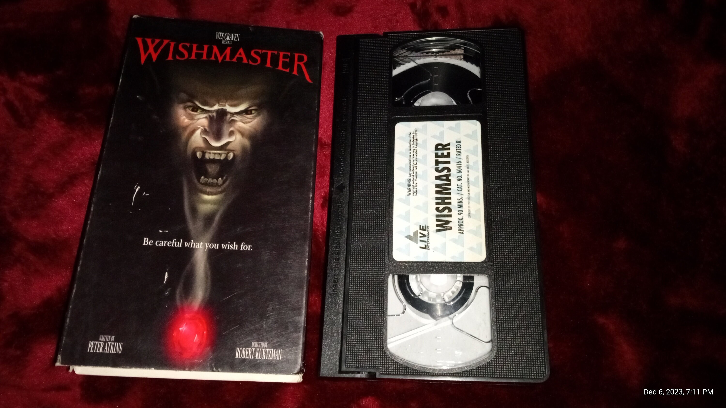 Wishmaster VHS Horror Vhs - Etsy