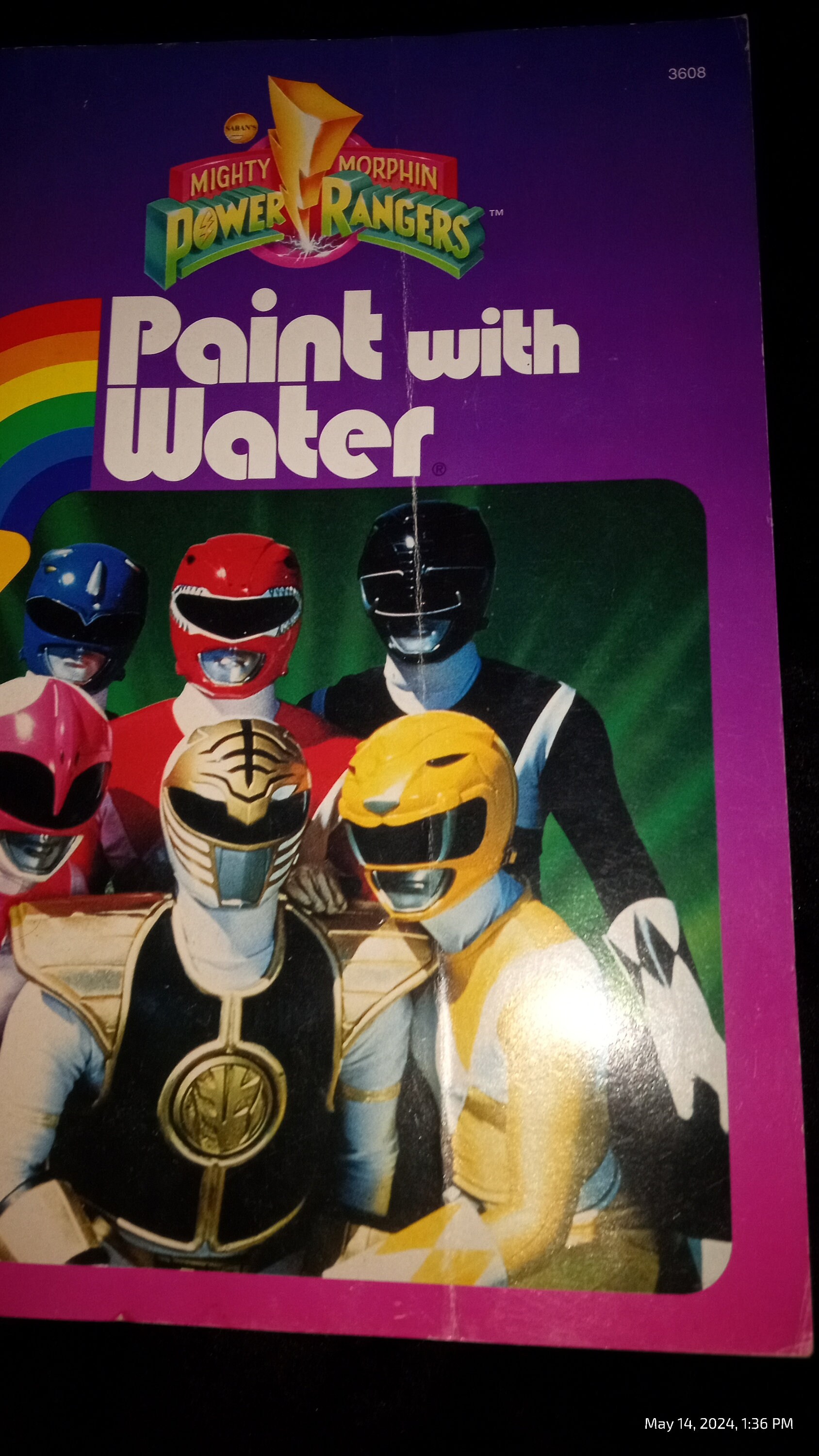 Mighty Morphin Power Rangers Paint With Water Book 1995 - Etsy