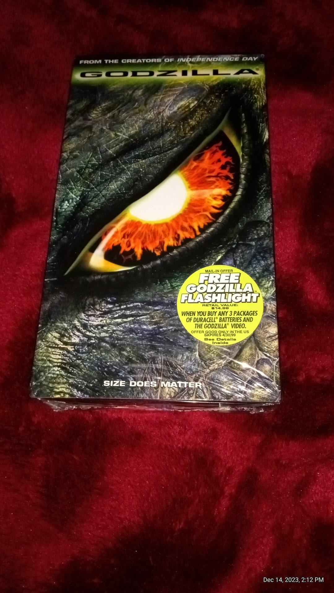Godzilla VHS Sealed Vhs - Etsy