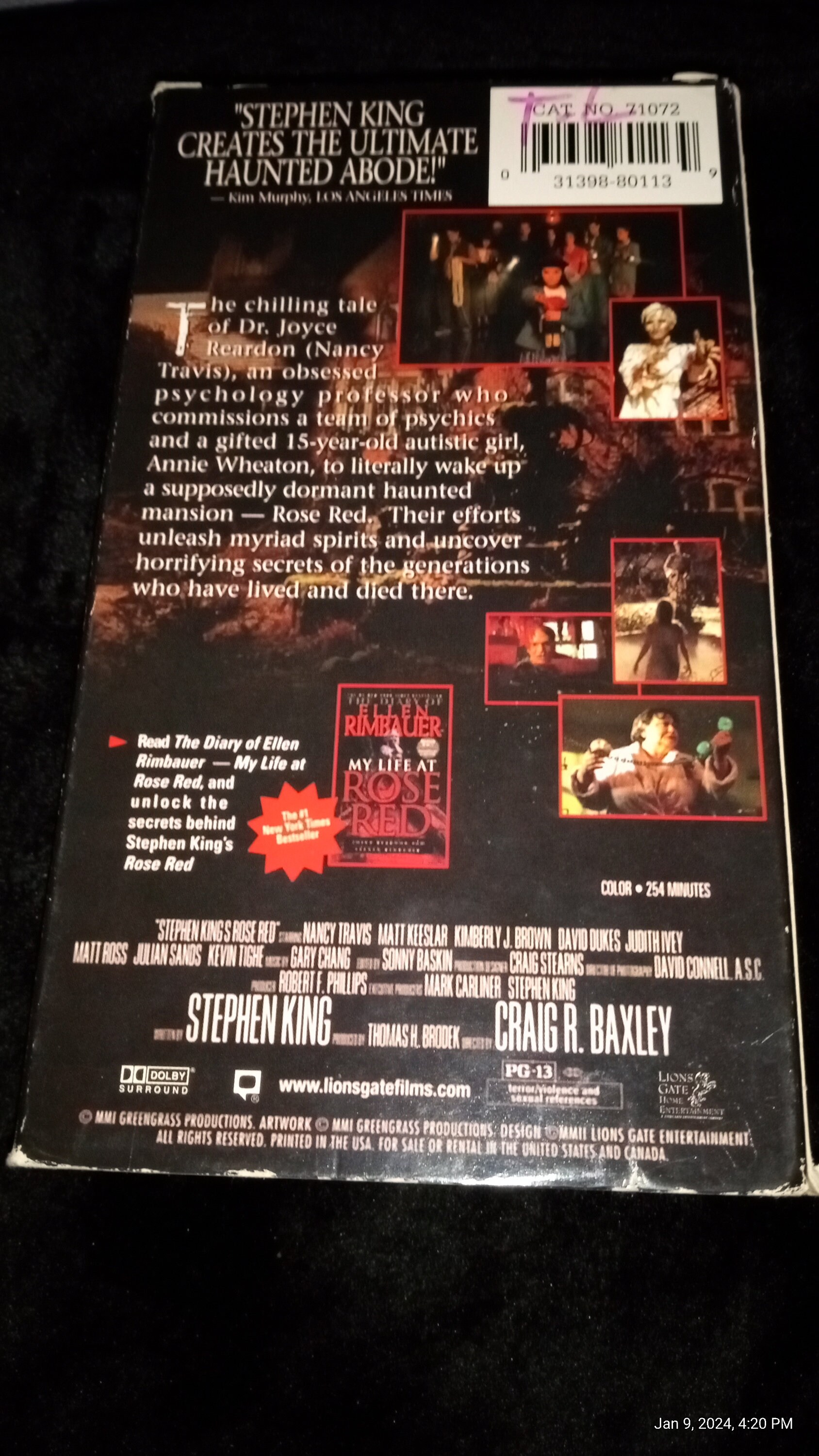 Rose Red Vhs Stephen King Vhs - Etsy
