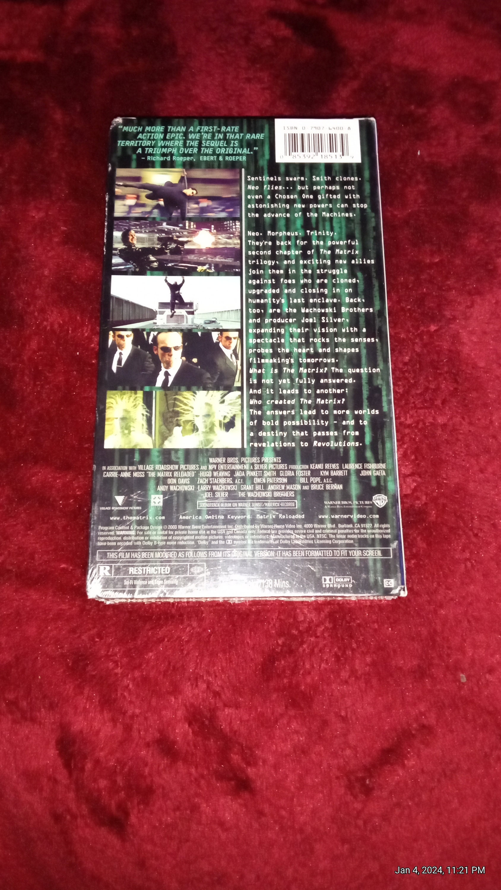 Matrix Reloaded Sealed Vhs - Etsy