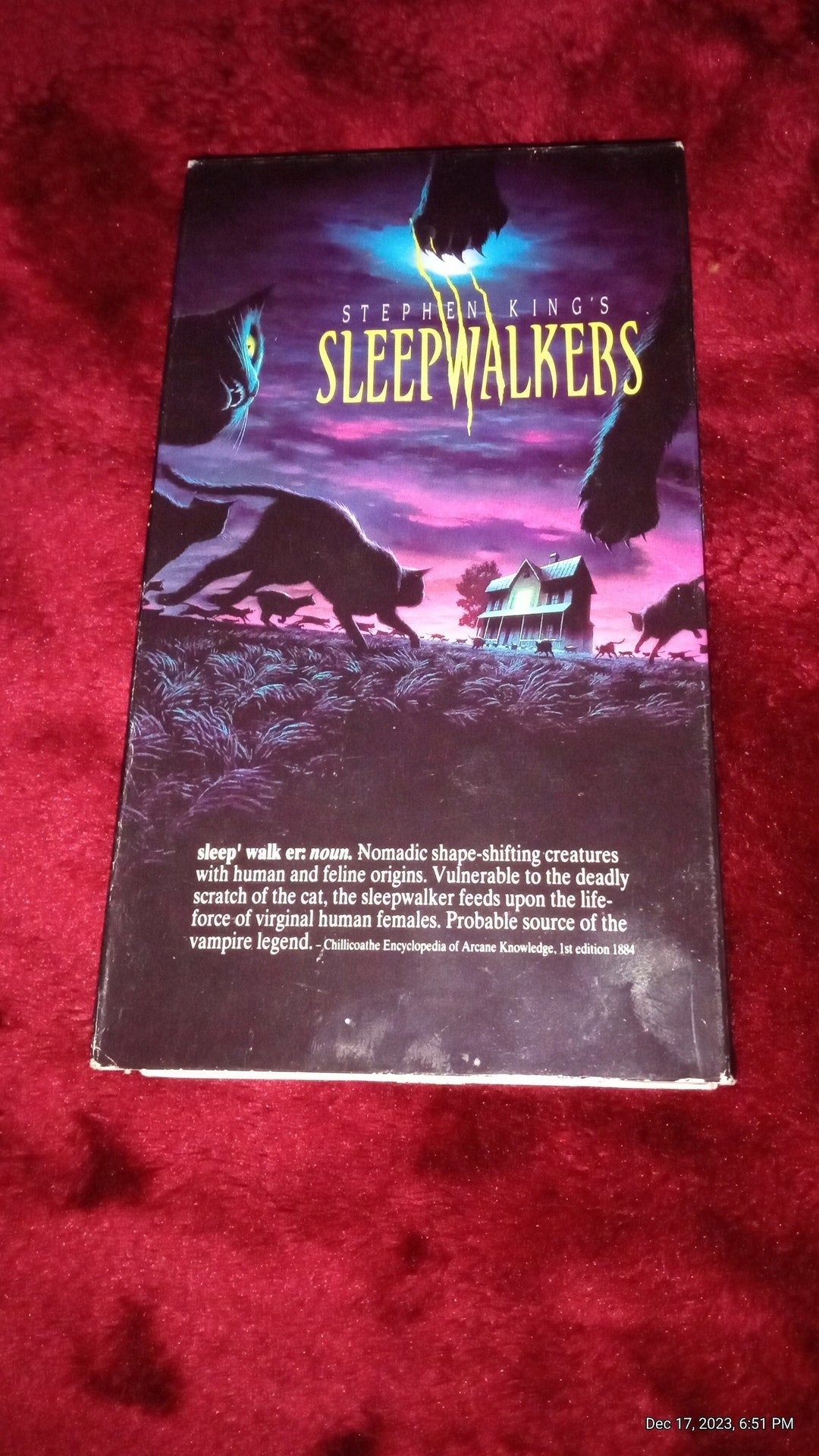 Sleepwalkers VHS Horror Vhs - Etsy