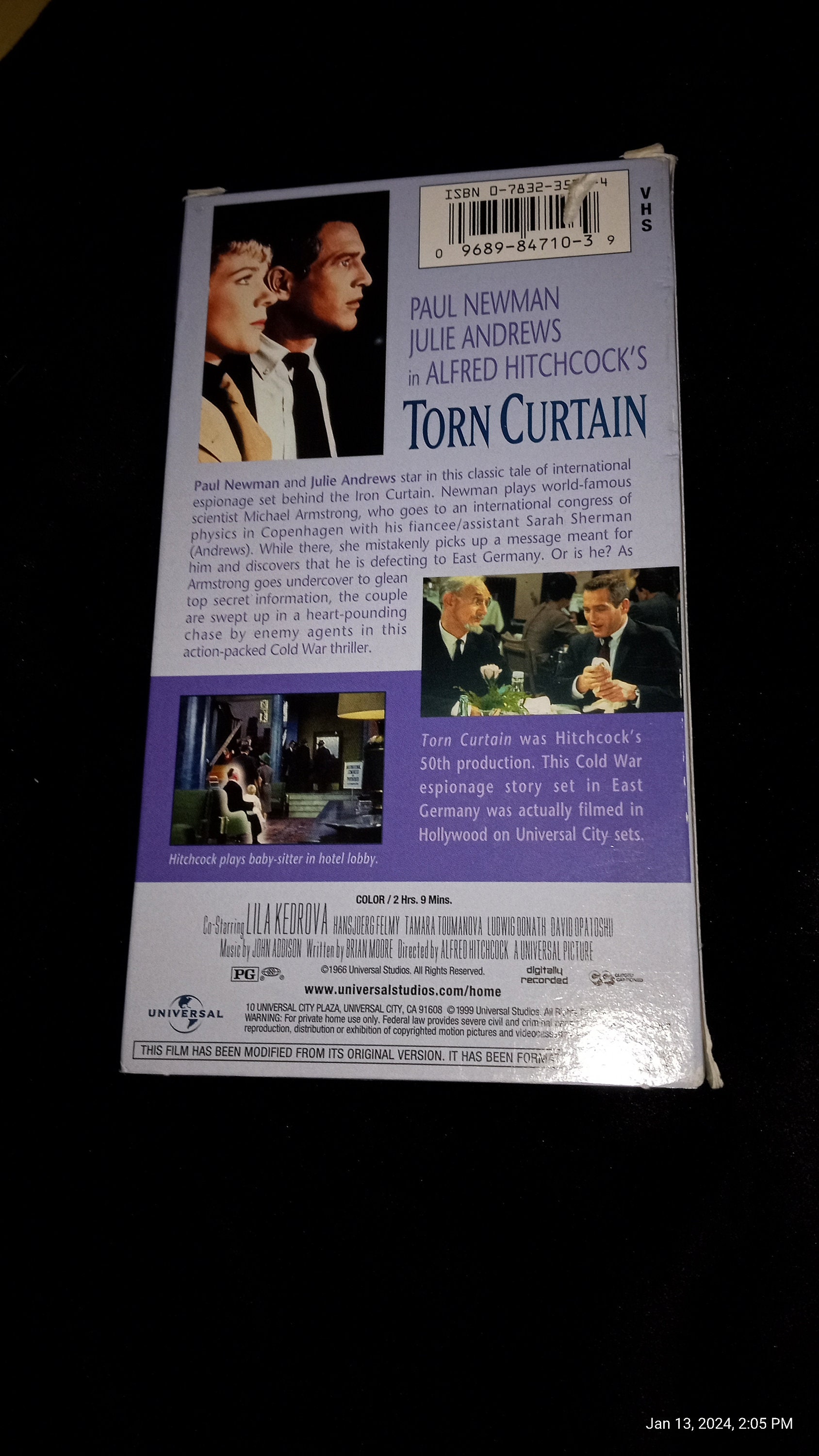 Torn Curtain Vhs Alfred Hitchcock Film - Etsy