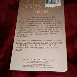 The Great Indian Wars VHS Sealed VHS - Etsy