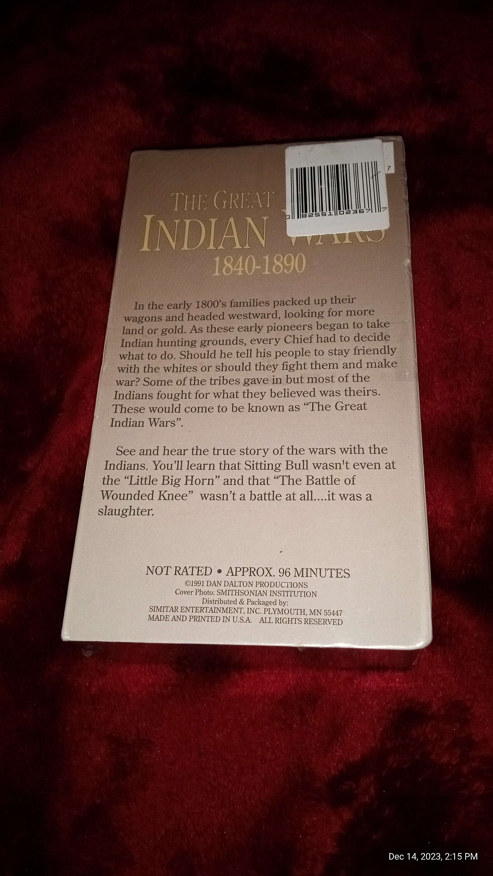 The Great Indian Wars VHS Sealed VHS - Etsy
