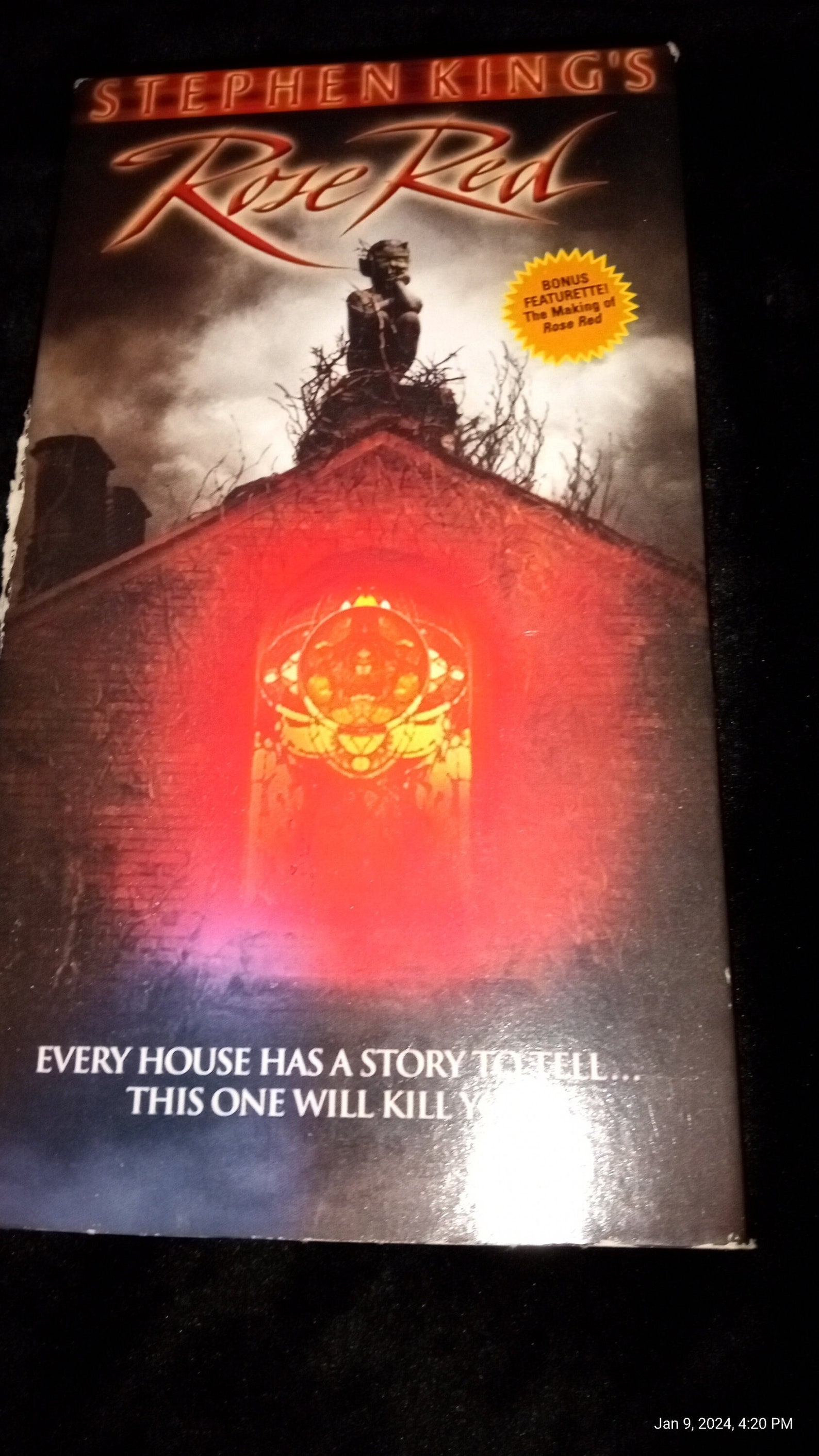 Rose Red Vhs Stephen King Movie Horror Vhs - Etsy
