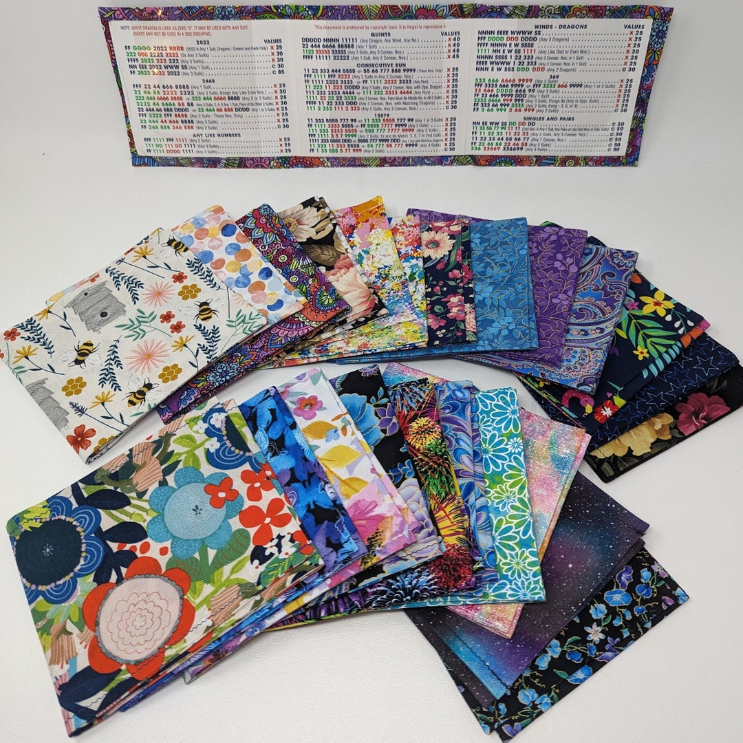 Mahjong Card Cover, LARGE & REGULAR SIZES - Etsy