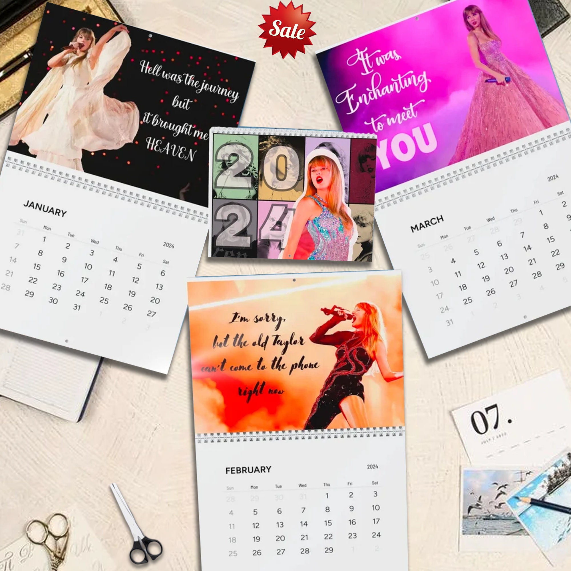 In My 2024 Era Wall Calendar, Custom taylor version Calendar, Taylor ...