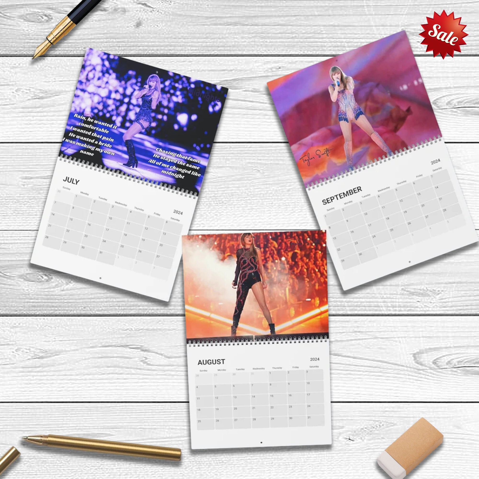 In My 2024 Era Wall Calendar, Custom Taylor Version Calendar, Taylor ...