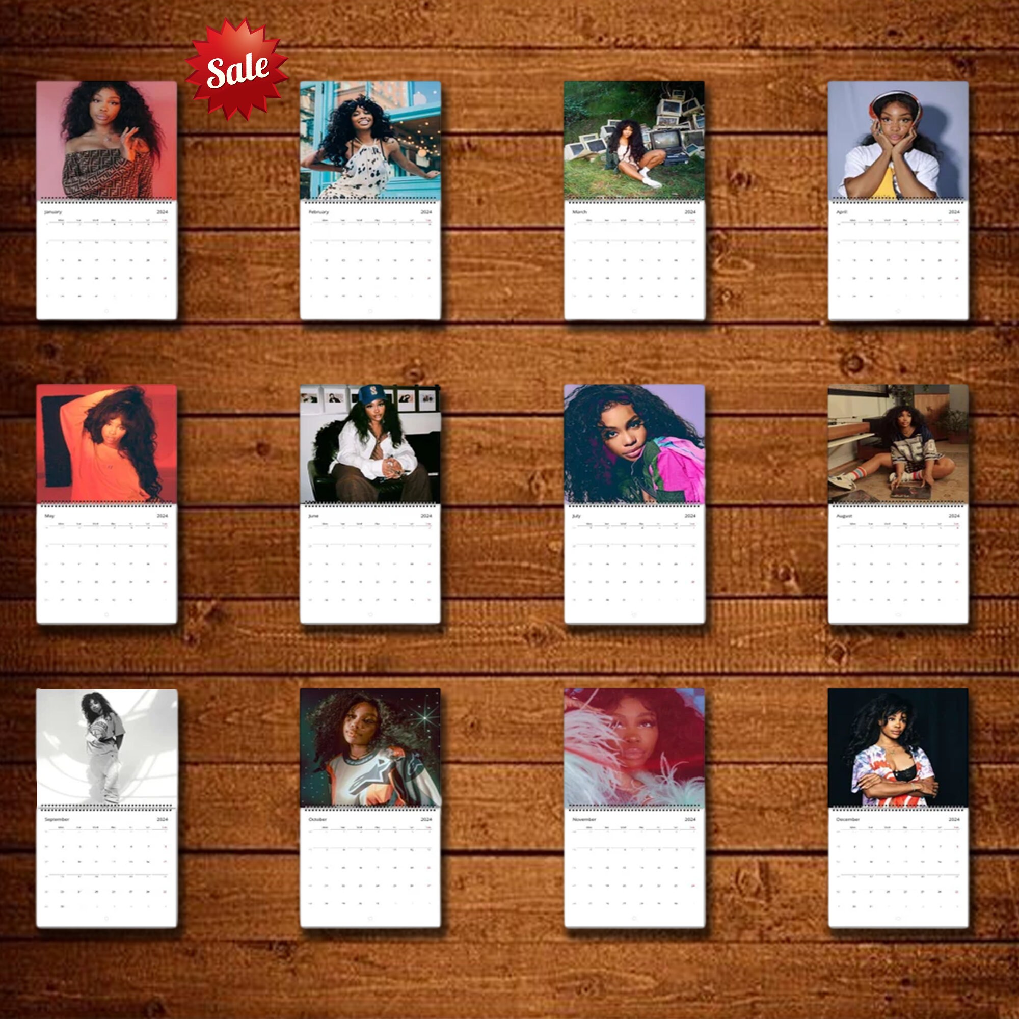 SZA Wall Calendar 2024, Celebrity Calendar sold by Bead Clear-Cut | SKU ...