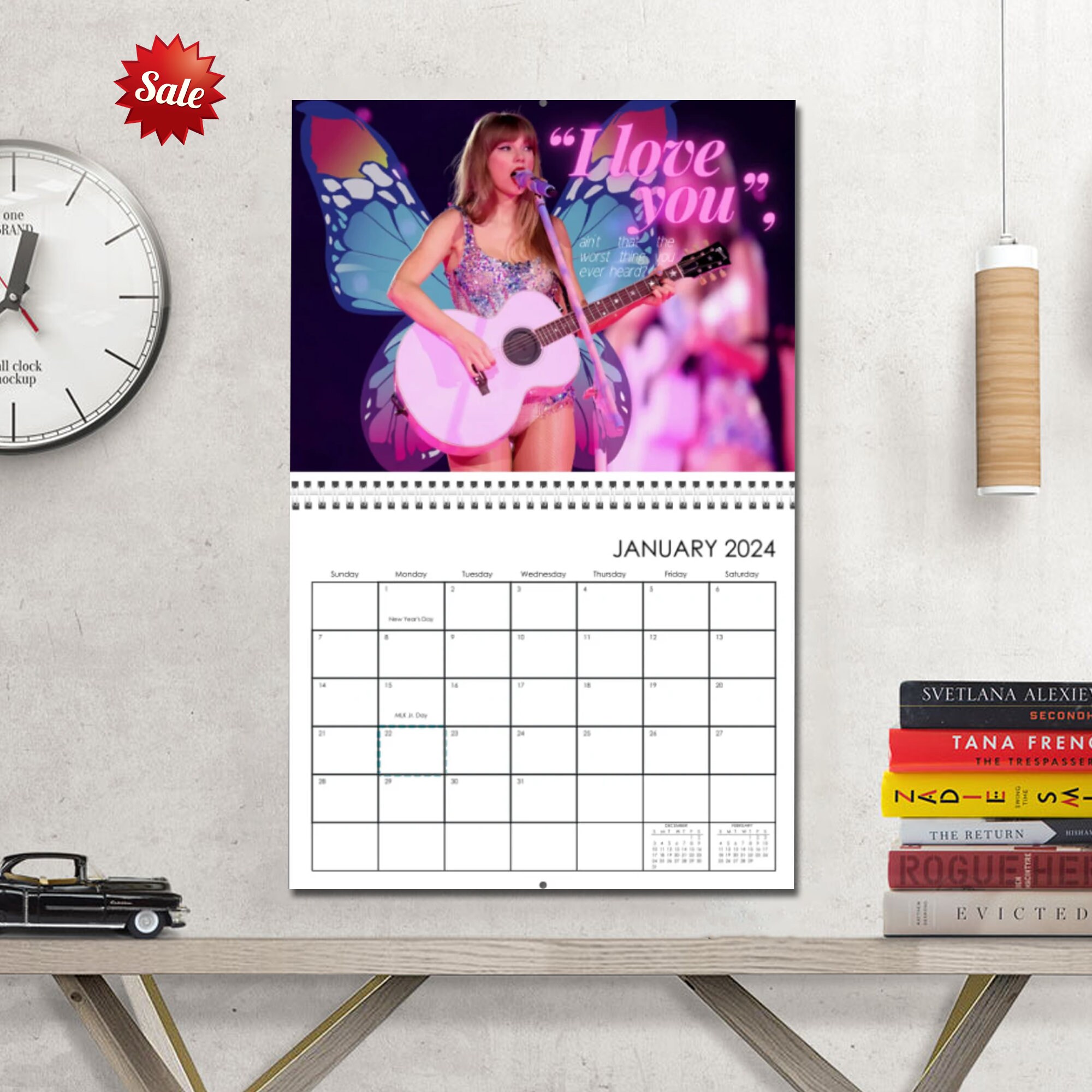 In My 2024 Era Wall Calendar, Custom taylor version Calendar, Taylor ...