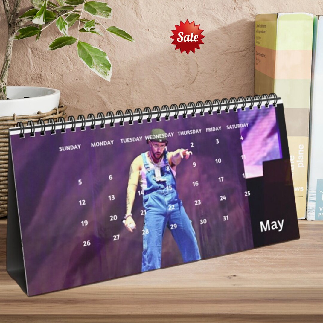Bad Bunny Desk Calendar 2024 Bad Bunny 2024 Desk Calendar - Etsy Portugal