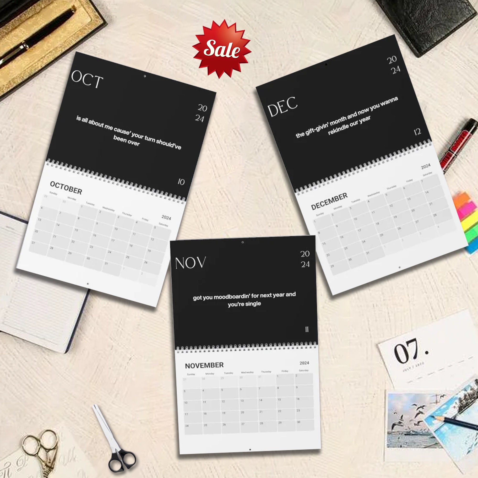 2024 Drake Slime You Out Wall Calendar, Wall Calendar 2024 Planner 2024 ...