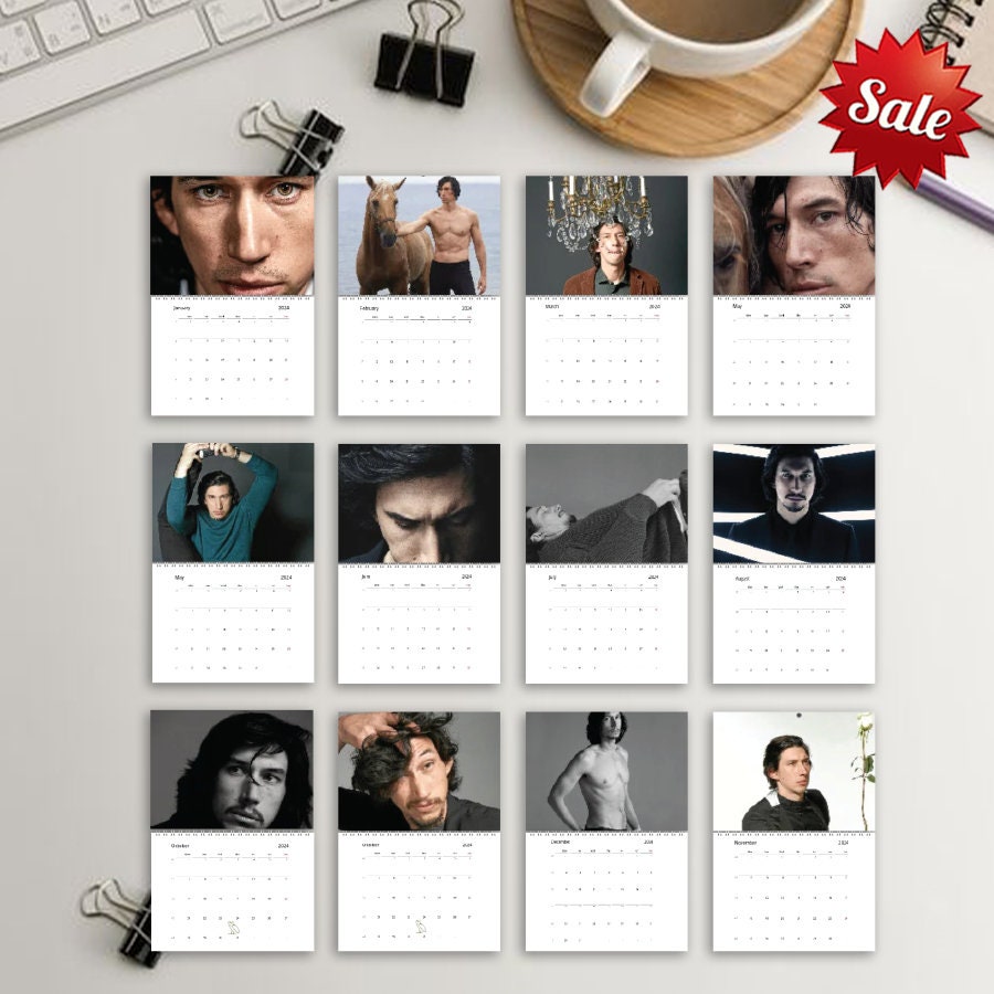 Adam Driver Wall Calendar 2024 sold by Bead Clear-Cut | SKU 3879675 ...