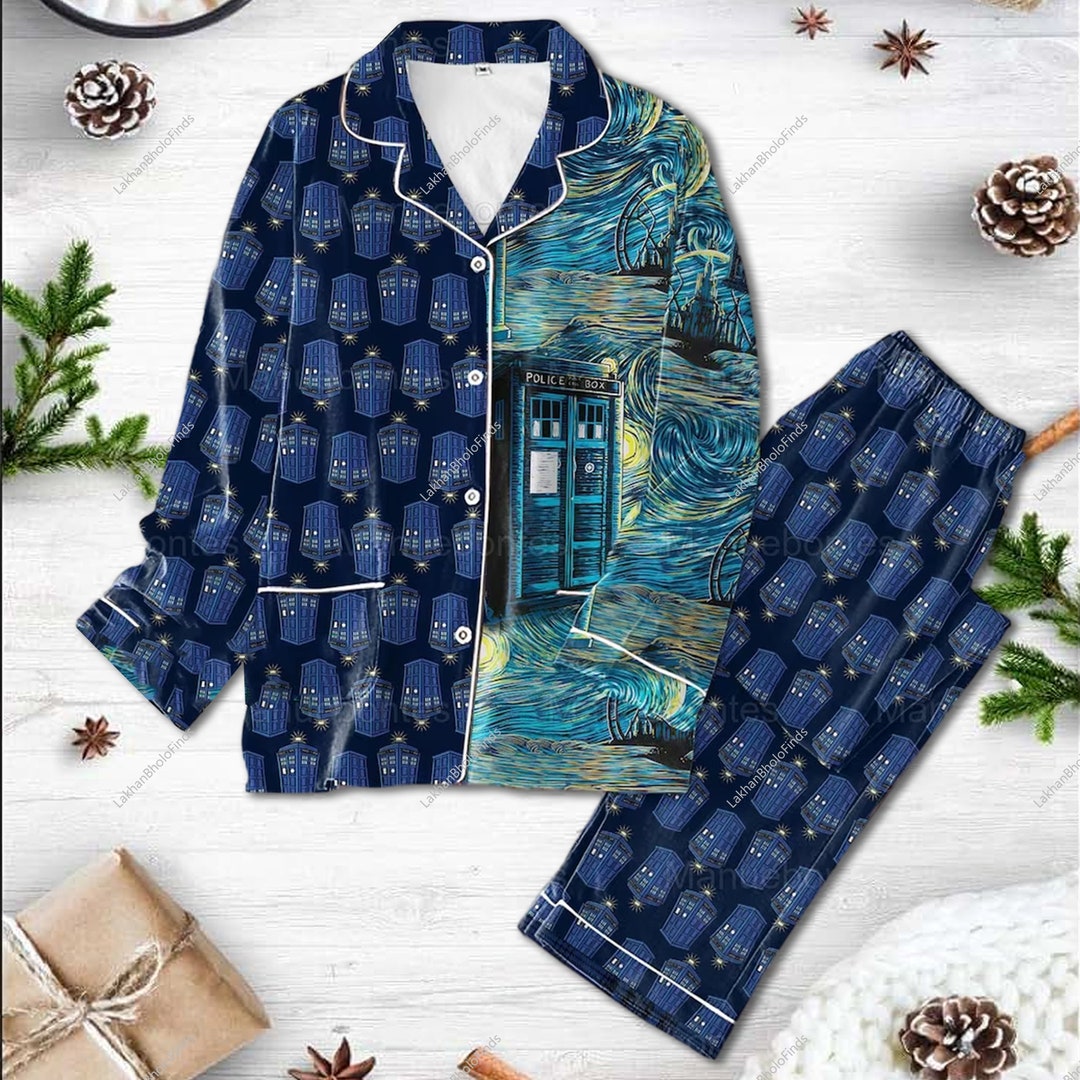 Doctor Who Womens Pajamas Doctor Who Pajamas Set Doctor Who - Etsy