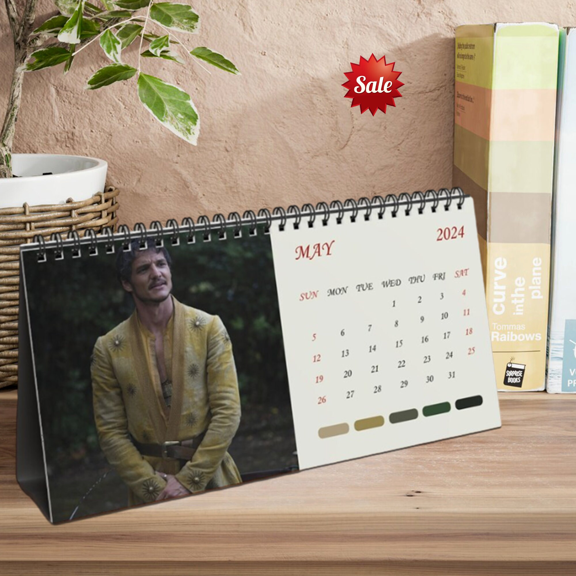 Pedr0 Pascal 2024 Calendar, Desk Calendar 2024 sold by Fop Shrinking ...