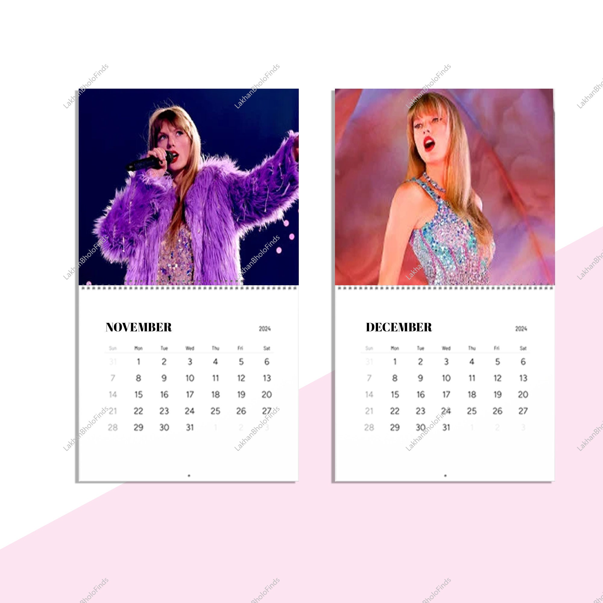 Taylor Eras Tour Calendar 2024, Custom Taylor Version Calendar, Taylor ...