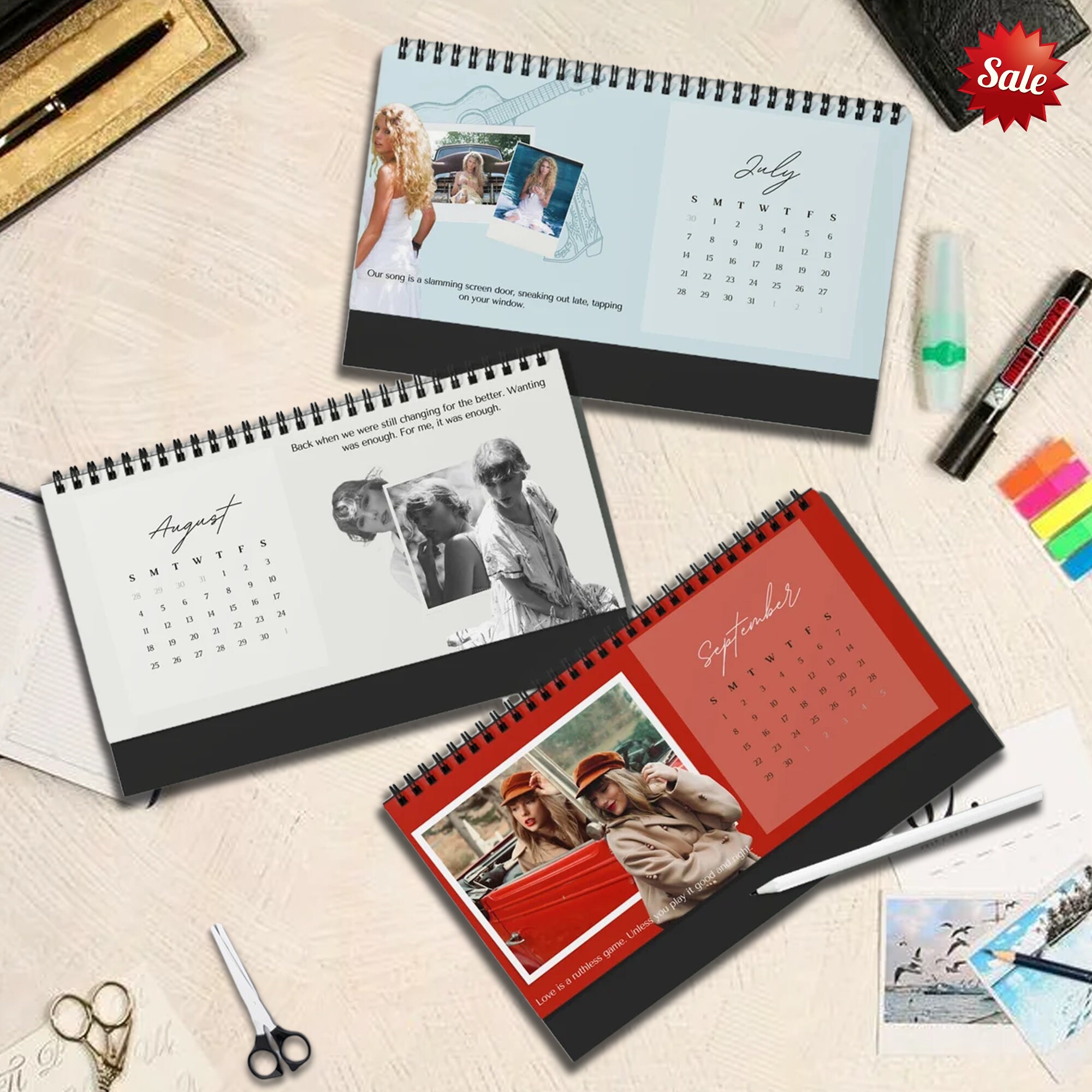 In My 2024 Era Desk Calendar, Custom taylor version Calendar, Taylor ...