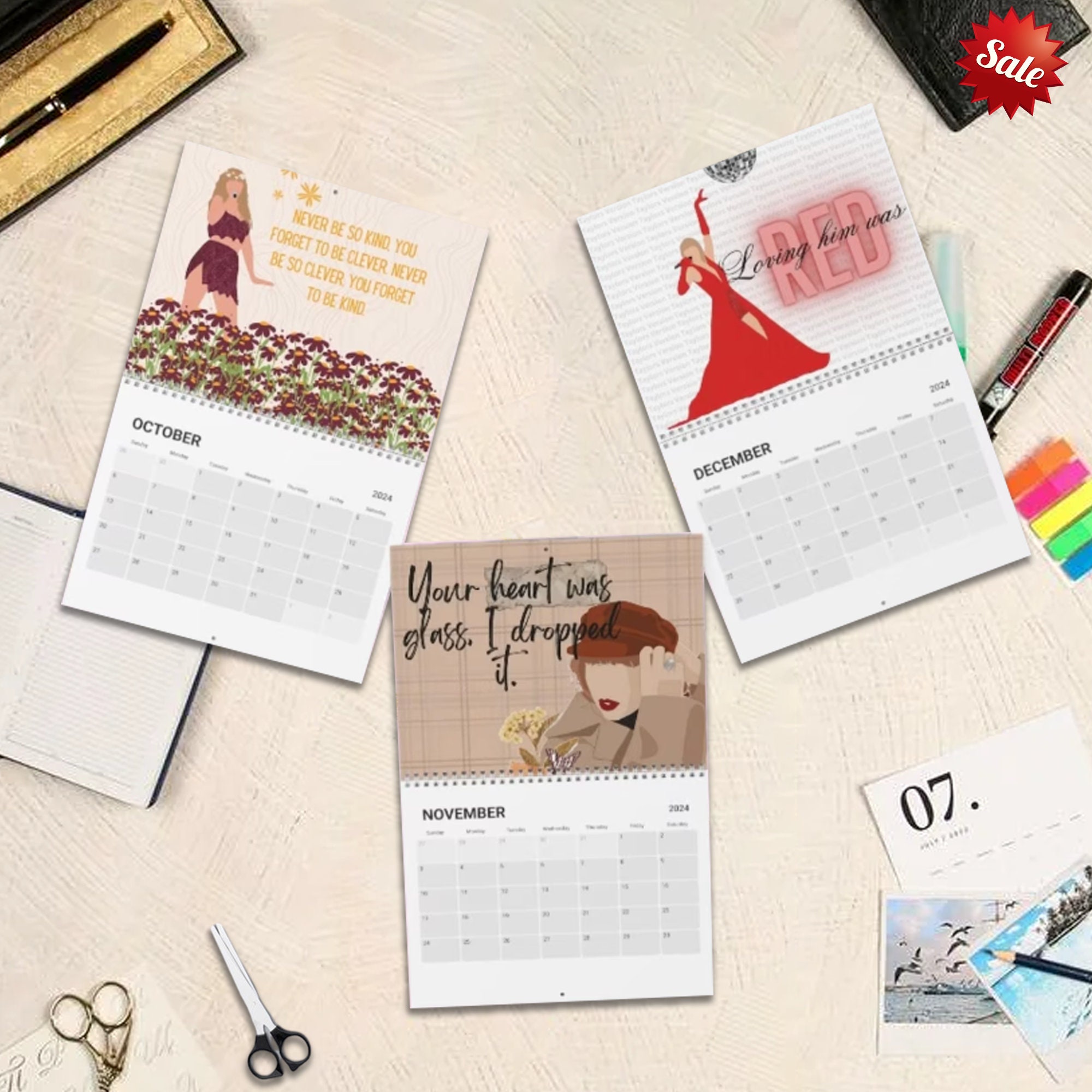 In My 2024 Era Wall Calendar, Custom taylor version Calendar, Taylor ...