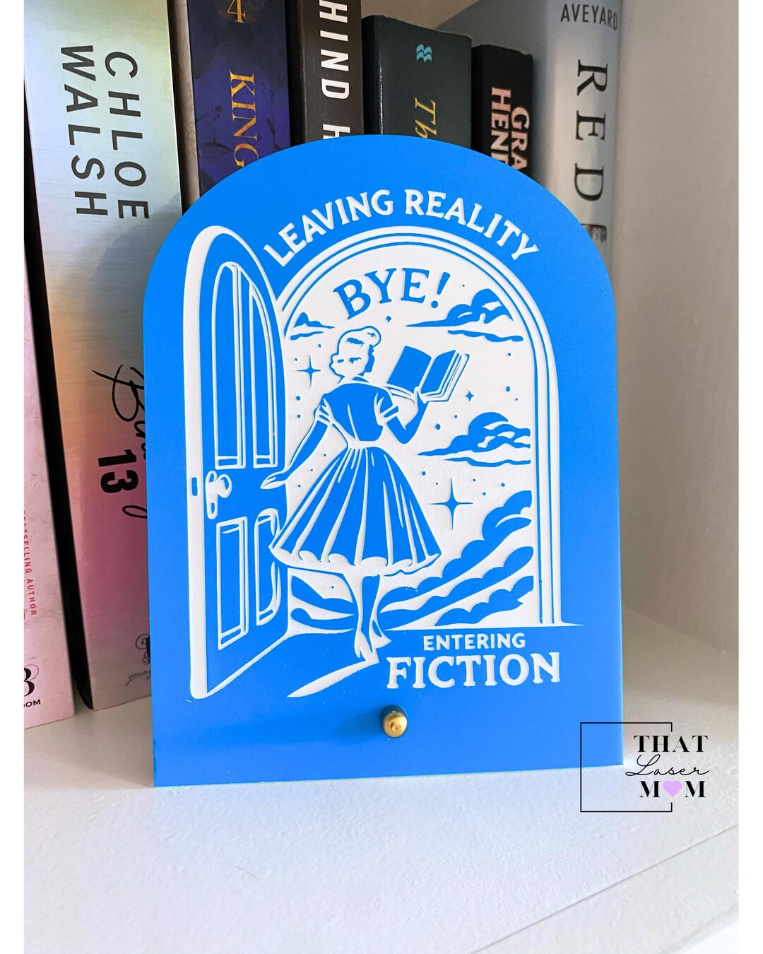 Engraved Acrylic Library Sign: Book Lover Gift - Etsy