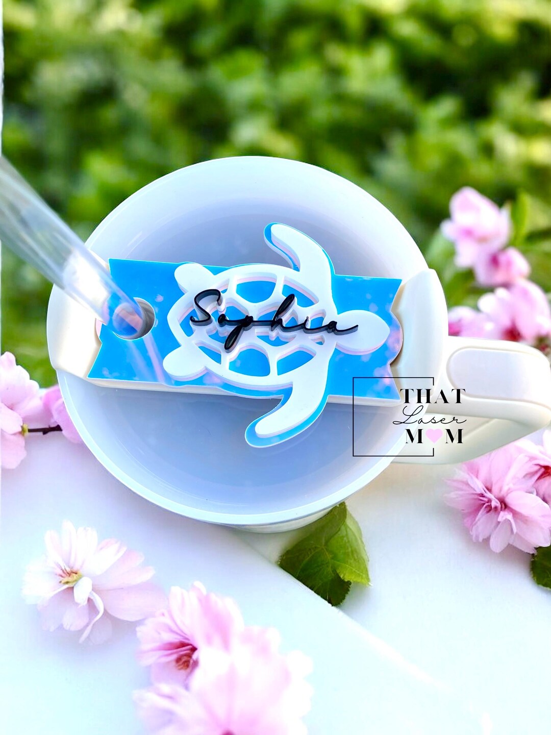 Iridescent Turtle Stanley Topper: Personalized H2.0 Tumbler Plate ...