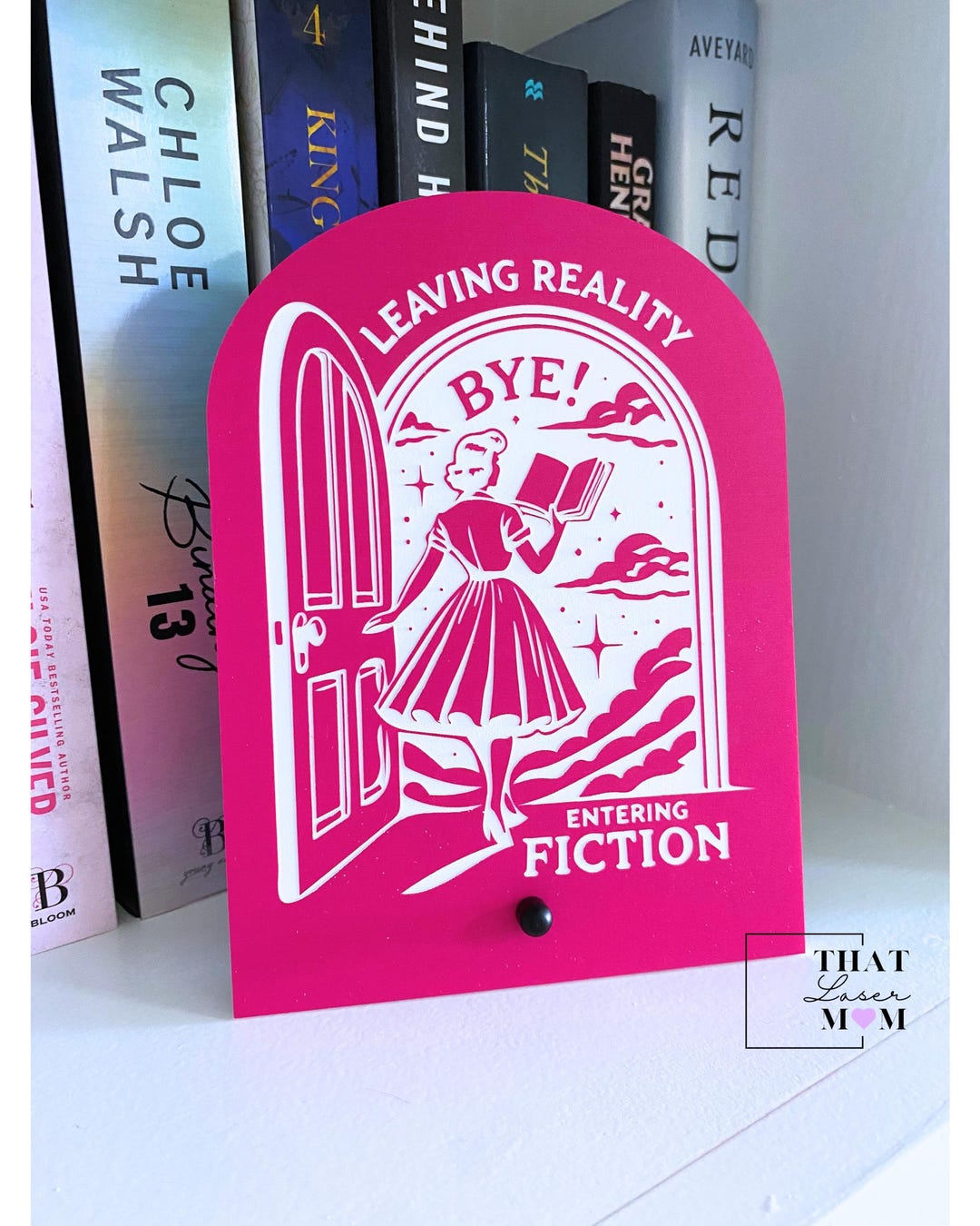 Engraved Acrylic Library Sign: Book Lover Gift - Etsy