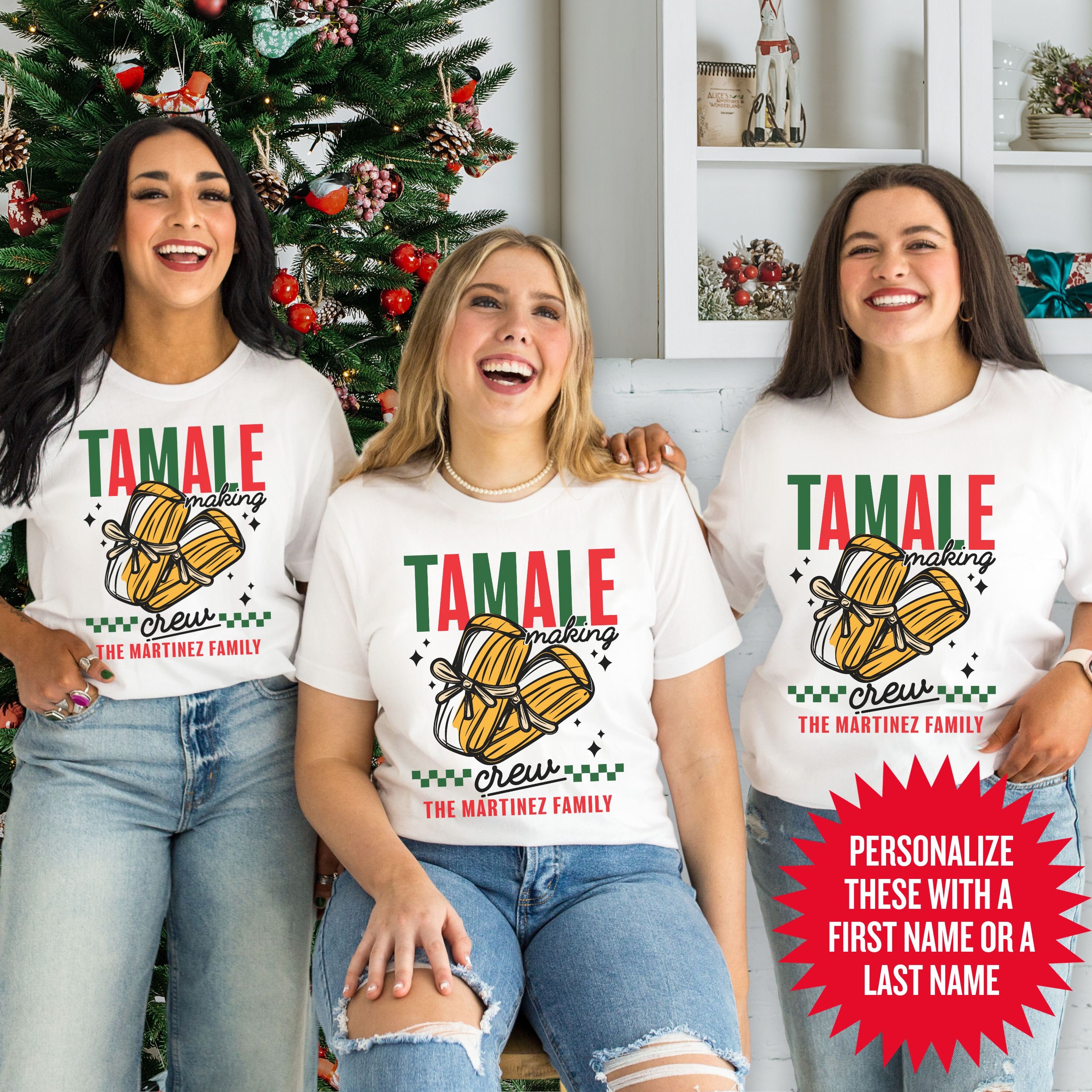 Personalized Tamale Making Crew Family Tradition T-shirt, Tamale Crew ...