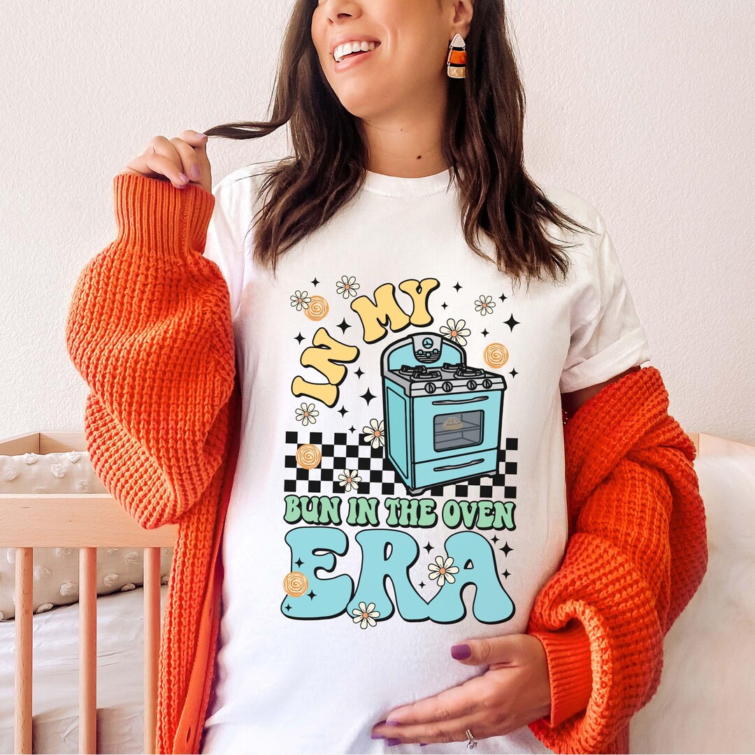 Pregnancy Announcement Bun in Oven Shirt, Pregnant New Baby Shower Gift ...