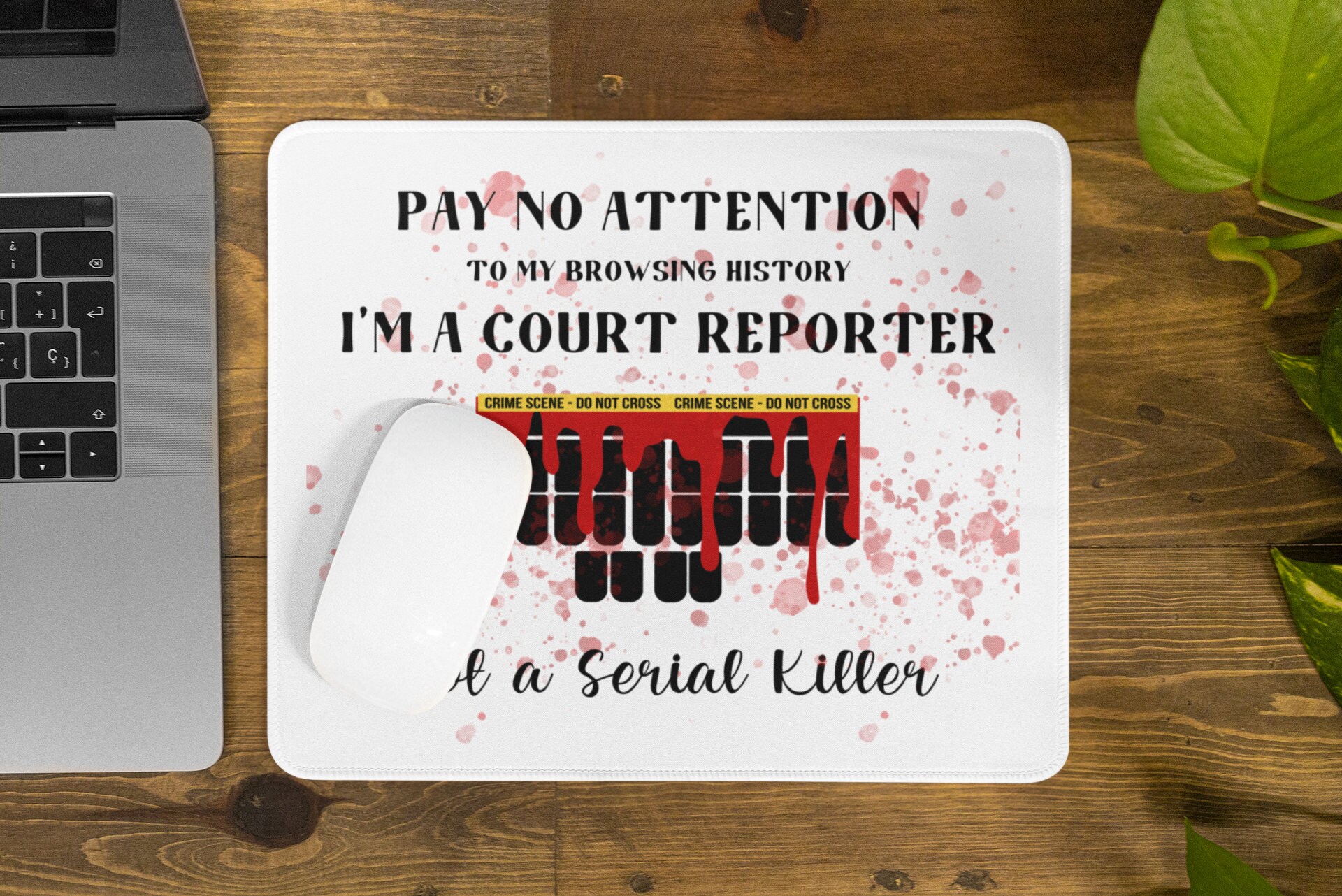 Court Reporter Mouse Pad for Criminal Court Reporter Steno Appreciation ...