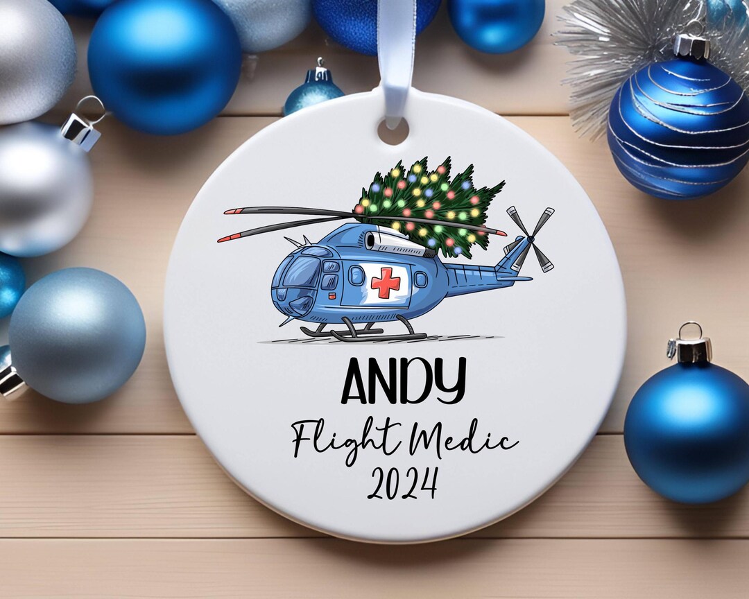 Gift for Flight Paramedic Personalized Christmas Ornament for Flight ...