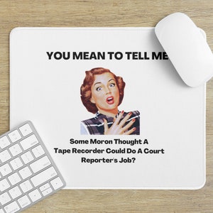 Gift for Judge Mouse Pad for Criminal Court Judge Funny Christmas Gift ...