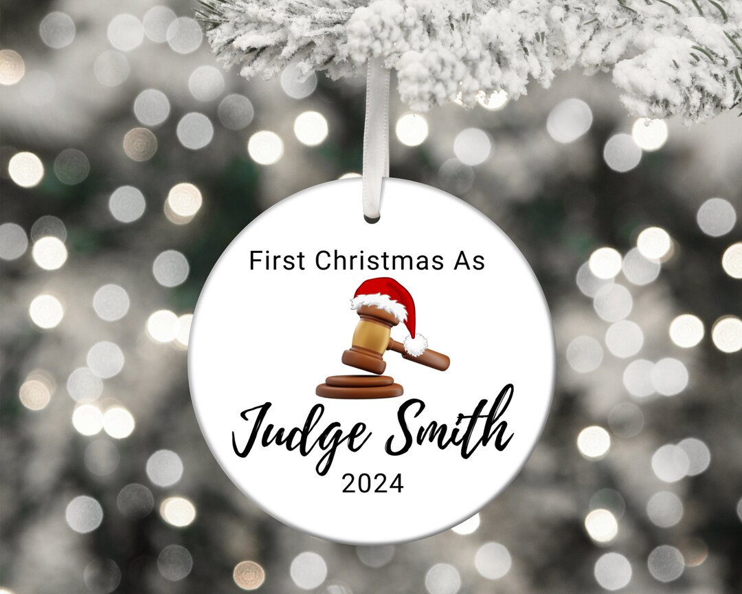 Personalized Judge Christmas Ornament: Newly Elected Judge Gift - Etsy